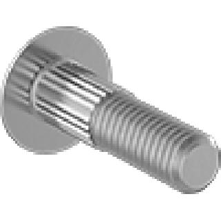 98060A110 | Low-Strength Steel Knurled-Neck Carriage Bolts - Reli Tool
