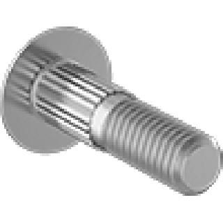 98060A850 | Medium-Strength Grade 5 Steel Knurled-Neck Carriage Bolts ...